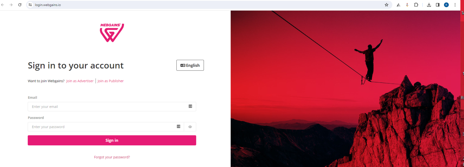 Only One Webgains | WEBGAINS | THE SERVICE FIRST AFFILIATE NETWORK